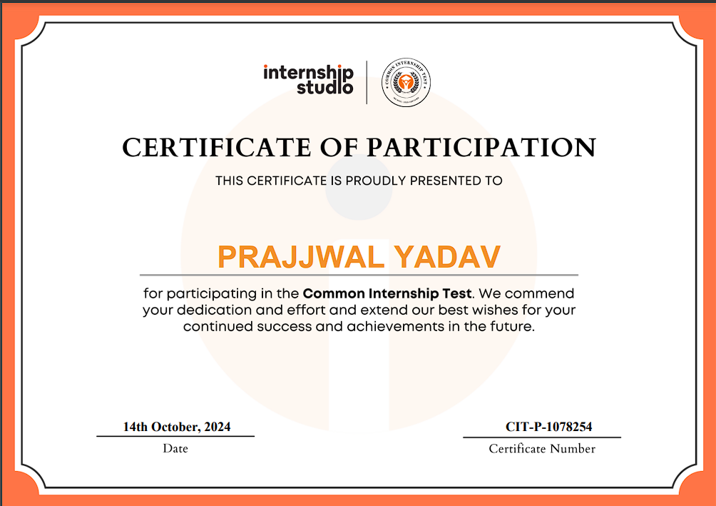 Portfolio | Prajjwal Yadav